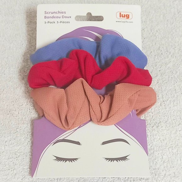 lug | Accessories | Lug Scrunchie 3pc Set In Light Solids New In ...